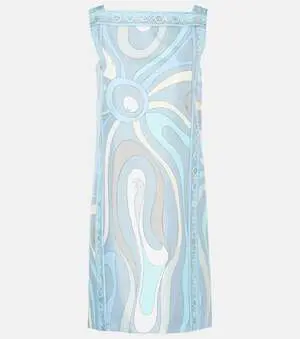 Emilio Pucci Marmo Silk Twill Minidress