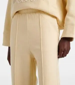 XU ZHI Embroidered Wool-blend Sweatpants