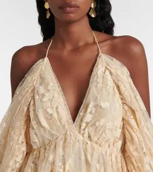 Zimmermann Illustration Asymmetric Minidress