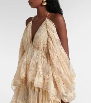 Zimmermann Illustration Asymmetric Minidress