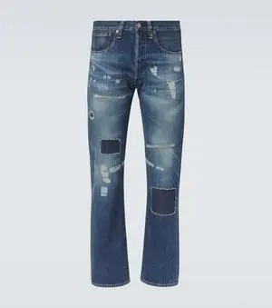 Junya Watanabe Distressed Straight Jeans