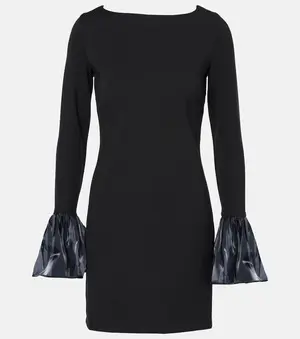 Staud Hawthorne Mini Dress With Organza Trim
