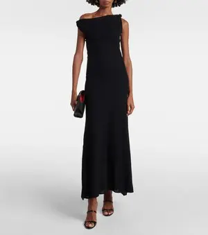 SIR. Glow Twist Cotton-blend Midi Dress