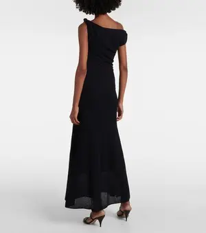 SIR. Glow Twist Cotton-blend Midi Dress