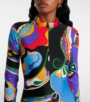 Emilio Pucci Orchidee Printed Catsuit