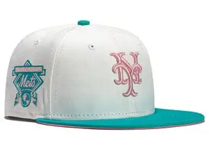 New Era New York Mets 1969 World Series Patch 59fifty Fitted Hat - Stone/peach