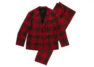 Supreme Tartan Wool Suit - Red