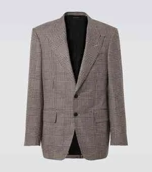 TOM FORD Shelton Houndstooth Wool-blend Blazer