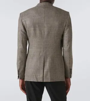 TOM FORD Shelton Houndstooth Wool-blend Blazer