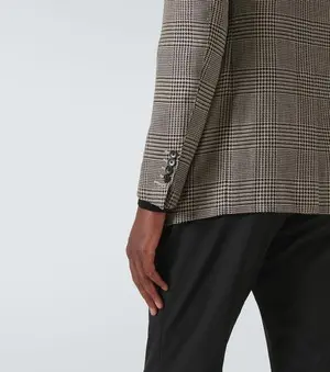 TOM FORD Shelton Houndstooth Wool-blend Blazer