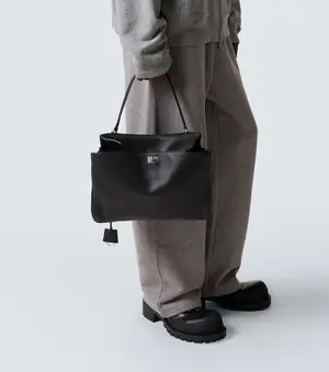 Balenciaga Rodeo Medium Leather Shoulder Bag