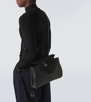 Balenciaga Rodeo Medium Leather Shoulder Bag