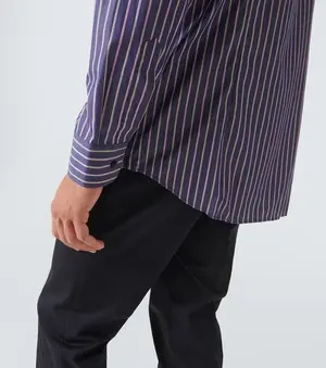 Etro Striped Cotton Shirt - Blue