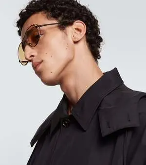 Bottega Veneta Aviator Sunglasses - Black
