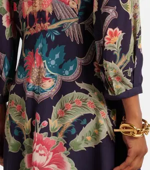 Etro Floral Print Maxi Dress