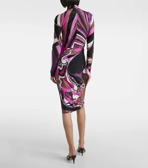 Emilio Pucci Orchidee Pencil Skirt