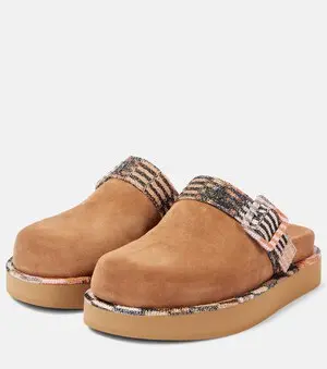 Missoni Suede Clogs