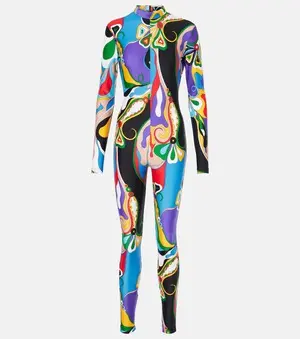 Emilio Pucci Orchidee Printed Catsuit - Multicoloured