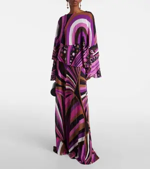 Emilio Pucci Iride Printed Silk Maxi Dress - Multicoloured