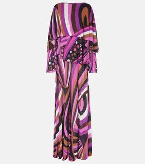Emilio Pucci Iride Printed Silk Maxi Dress - Multicoloured
