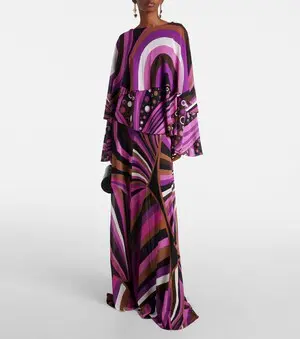 Emilio Pucci Iride Printed Silk Maxi Dress - Multicoloured