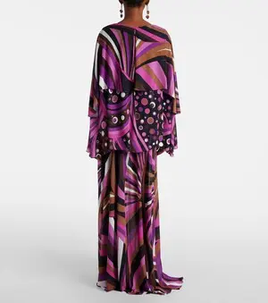 Emilio Pucci Iride Printed Silk Maxi Dress - Multicoloured