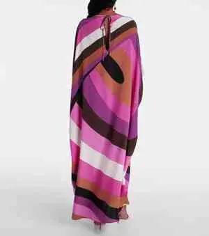 Emilio Pucci Iride Silk Crêpe De Chine Kaftan - Multicoloured
