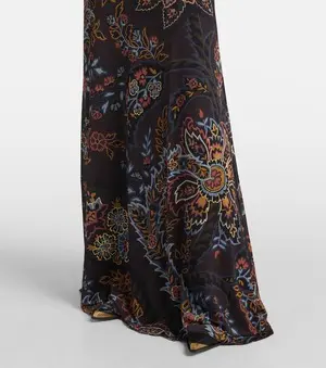 Etro Floral Maxi Dress - Black