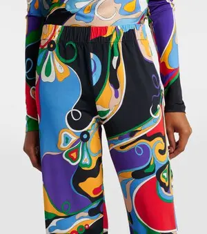 Emilio Pucci Orchidee Printed Straight Pants