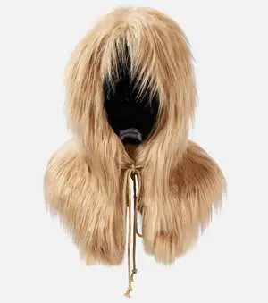 Ruslan Baginskiy Faux Fur Hood - Beige