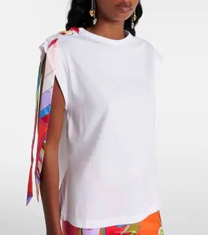Emilio Pucci Iride Cotton Jersey T-shirt - White
