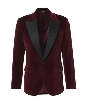 Dolce & Gabbana Cotton-blend Velvet Tuxedo Jacket