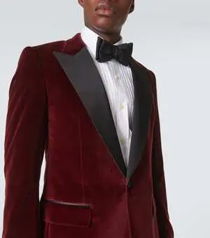 Dolce & Gabbana Cotton-blend Velvet Tuxedo Jacket