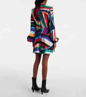 Emilio Pucci Iride Printed Cady Minidress