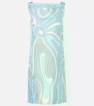 Emilio Pucci Marmo Silk Twill Minidress