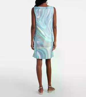 Emilio Pucci Marmo Silk Twill Minidress