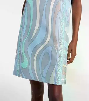 Emilio Pucci Marmo Silk Twill Minidress
