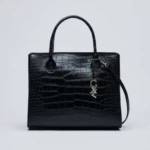 Christian Lacroix Croco Leather Handbag