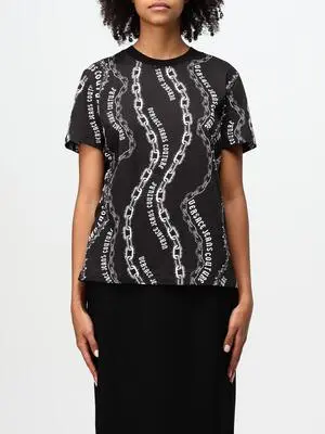 Versace Chain Print T-shirt - Black 1