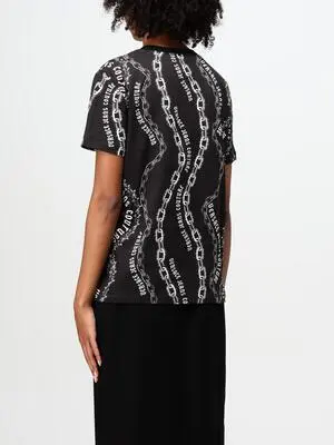 Versace Chain Print T-shirt - Black 1
