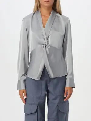 HANITA Long Sleeve Knot Detailed Shirt