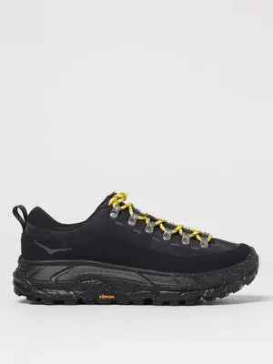 HOKA® Tor Summit Nubuck And Rubber Lace-up Sneakers - Black
