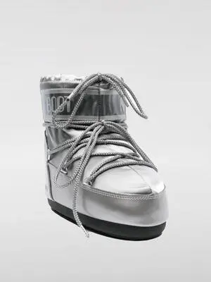 Moon Boot Lace-up Boots - Silver