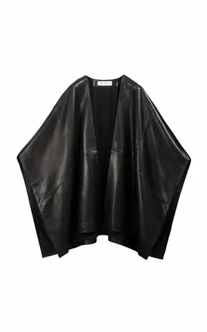 Nour Hammour Edra Leather Cape