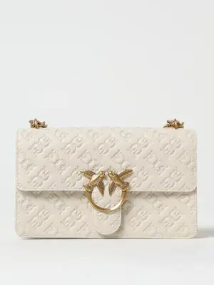 Pinko Embellished Shoulder Bag - White