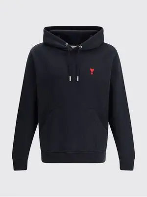 AMI Paris Sweatshirt With Embroidered Logo - Black