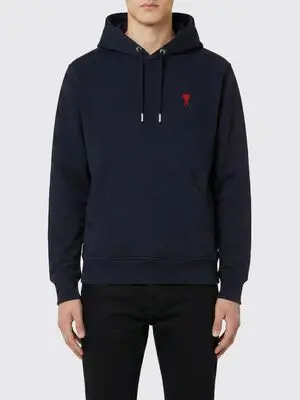 AMI Paris Sweatshirt With Embroidered Logo - Black