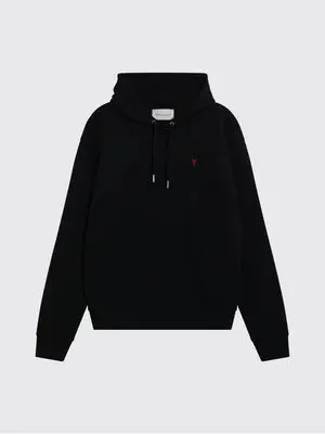 AMI Paris Sweatshirt With Embroidered Logo - Black