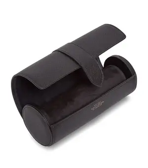 Smythson Panama Leather Watch Roll