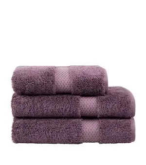 YVES DELORME Etoile Bath Sheet - Purple